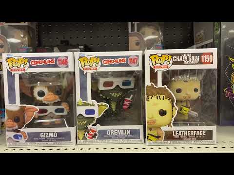 Gremlins gizmo 3D glasses , Leatherface Funko pop Texas chainsaw massacre 2021 version