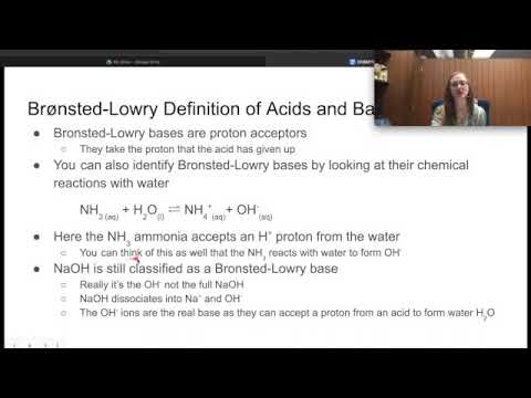 Bronsted-Lowry Definition, Conjugate Pairs, Strong/Weak Acids and Bases