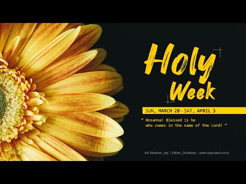 Hosanna! Blessed is he who comes in the name of the Lord! // Holy Week #1