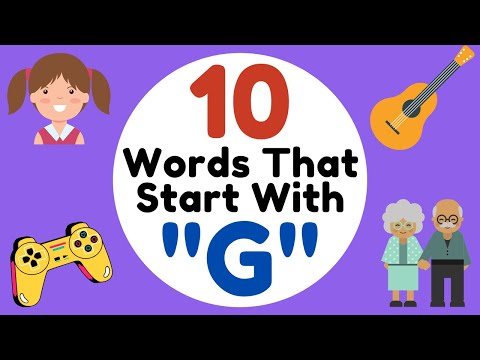 Words That Start With Letter G For Toddlers |Words That Start with G | Kids Learning Videos