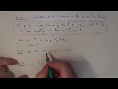 How To Identify A Prime Number? Prime Number Help.