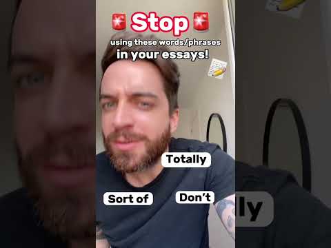 ๐จSTOP using these words/phrases in your English essays! ๐จ