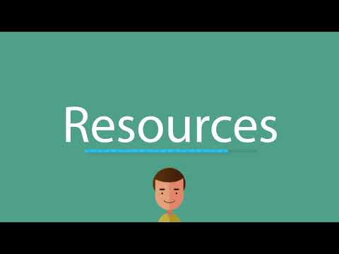 How to say Resources
