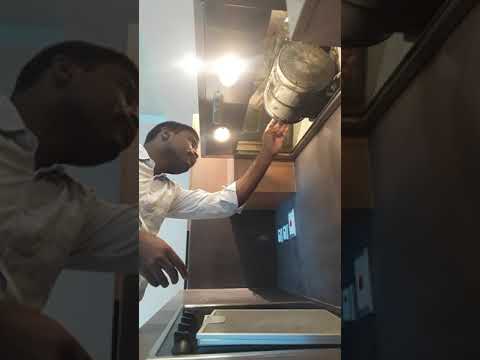 How to work kitchen fumehood fan in tamil