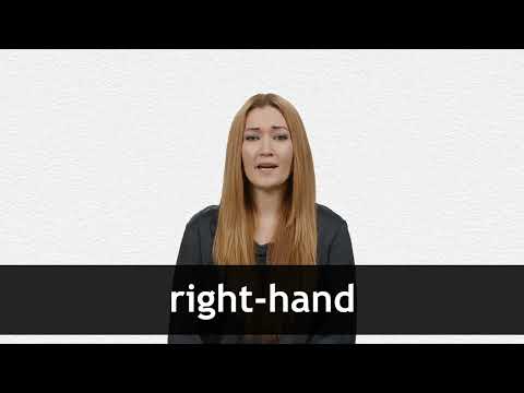 RIGHT-HAND - Definition & Translations | Collins English Dictionary