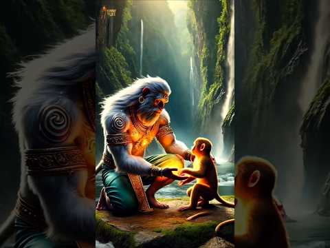 Hanuman Ji Ne bachaye Bandar Ki Jaan 😭 #ai #shortstory #shorts