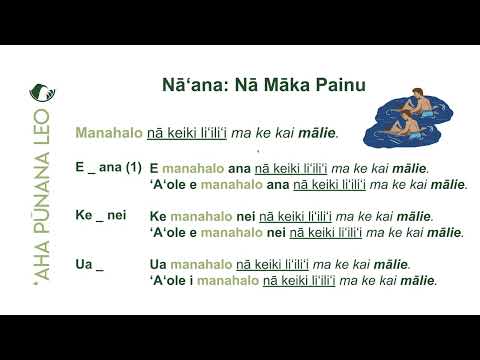 Haʻawina ʻŌlelo Hawaiʻi #2.3