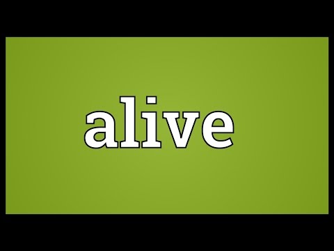 Alive Meaning