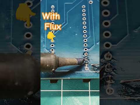Soldering With Flux VS No Flux #soldering