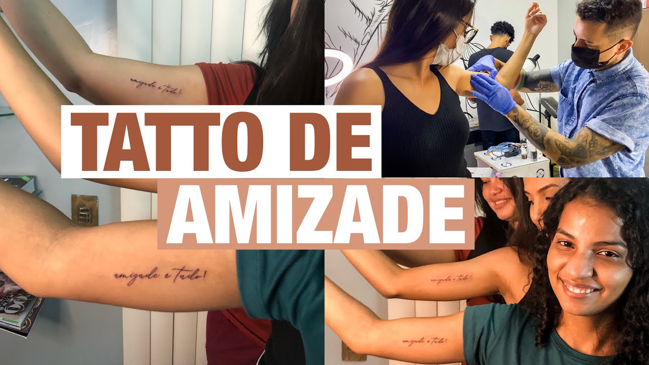 FIZ UMA TATUAGEM DE AMIZADE COM DUAS AMIGAS ❤️ realizamos um sonho! | Gabriela Melo