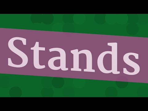 STANDS pronunciation • How to pronounce STANDS