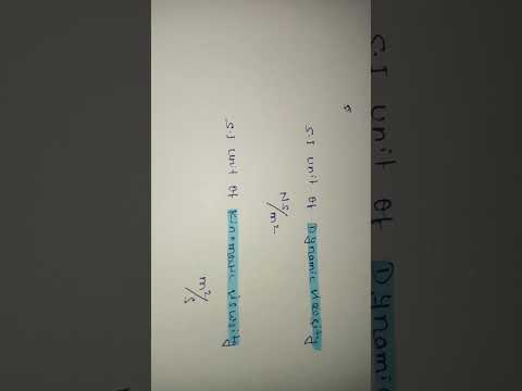 SI. unit of viscosity