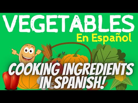 How to NAME VEGETABLES in SPANISH