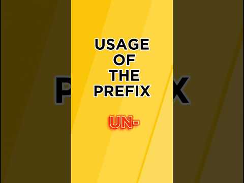 The prefix "un-" #prefix #englishgrammar #learnenglish #funny #englishlearning #prefixandsuffix