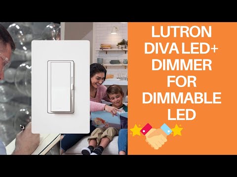 Lutron Diva LED+ Dimmer for Dimmable LED - Halogen and Incandescent Bulbs with Wallplate Overview
