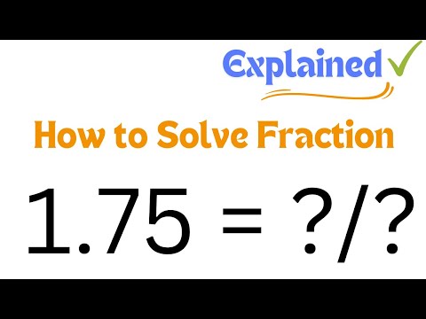 1.75 as a Fraction (simplified form)
