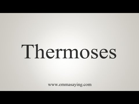 How To Say Thermoses