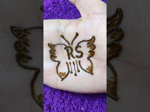 cute R❣️S letters tattoo mehndi design 💚 #ytshorts #mehndi #hennatatto #trending #viralshort #love