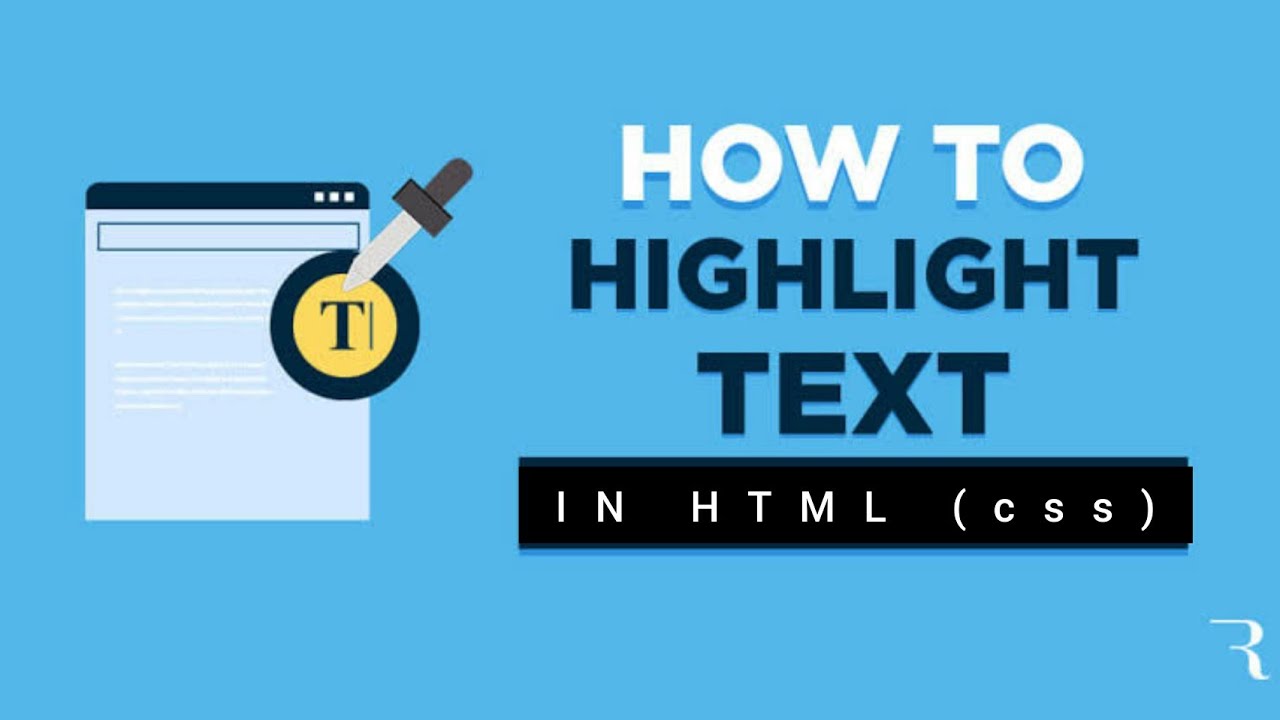 how to highlight text in html (css) web development | web designing