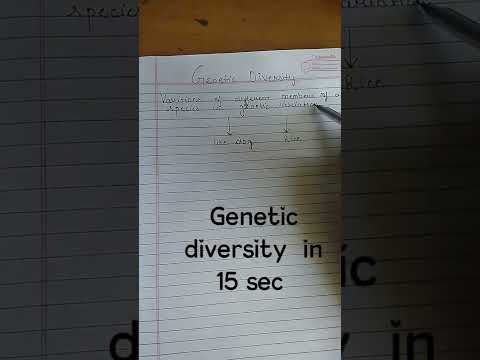 genetic diversity