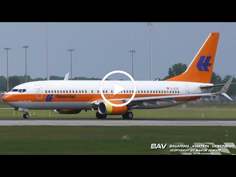 Boeing 737-800 - TUI fly "Hapag-Lloyd livery" D-ATUF - takeoff at Munich Airport