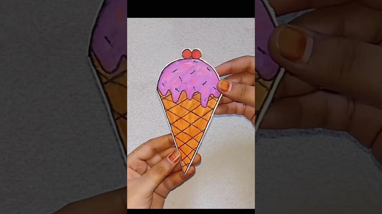 diy ice cream sticker🍦🩷// #viral #shorts #youtubevideo #sticker