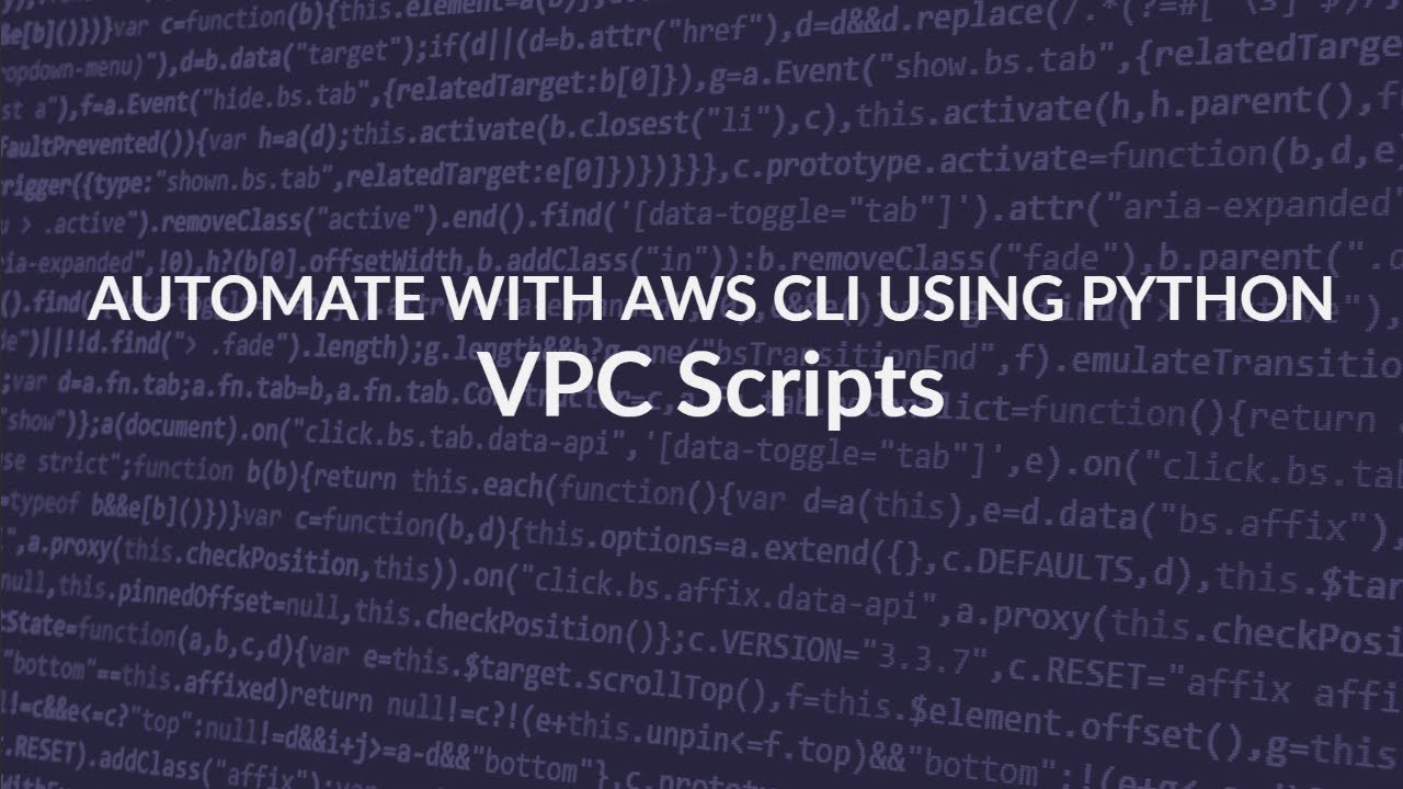 Automate VPC with AWS CLI using Python...