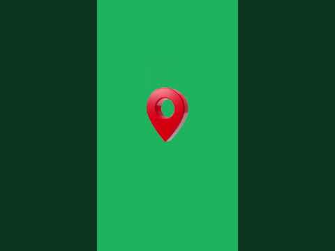 Location icon green screen background