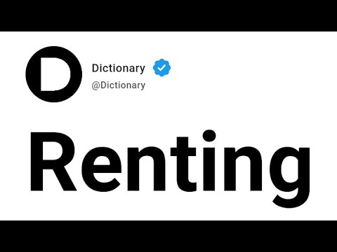Renting Meaning In English