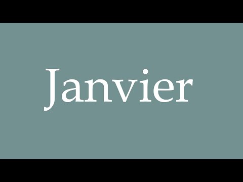 How to pronounce ''Janvier'' correctly in French