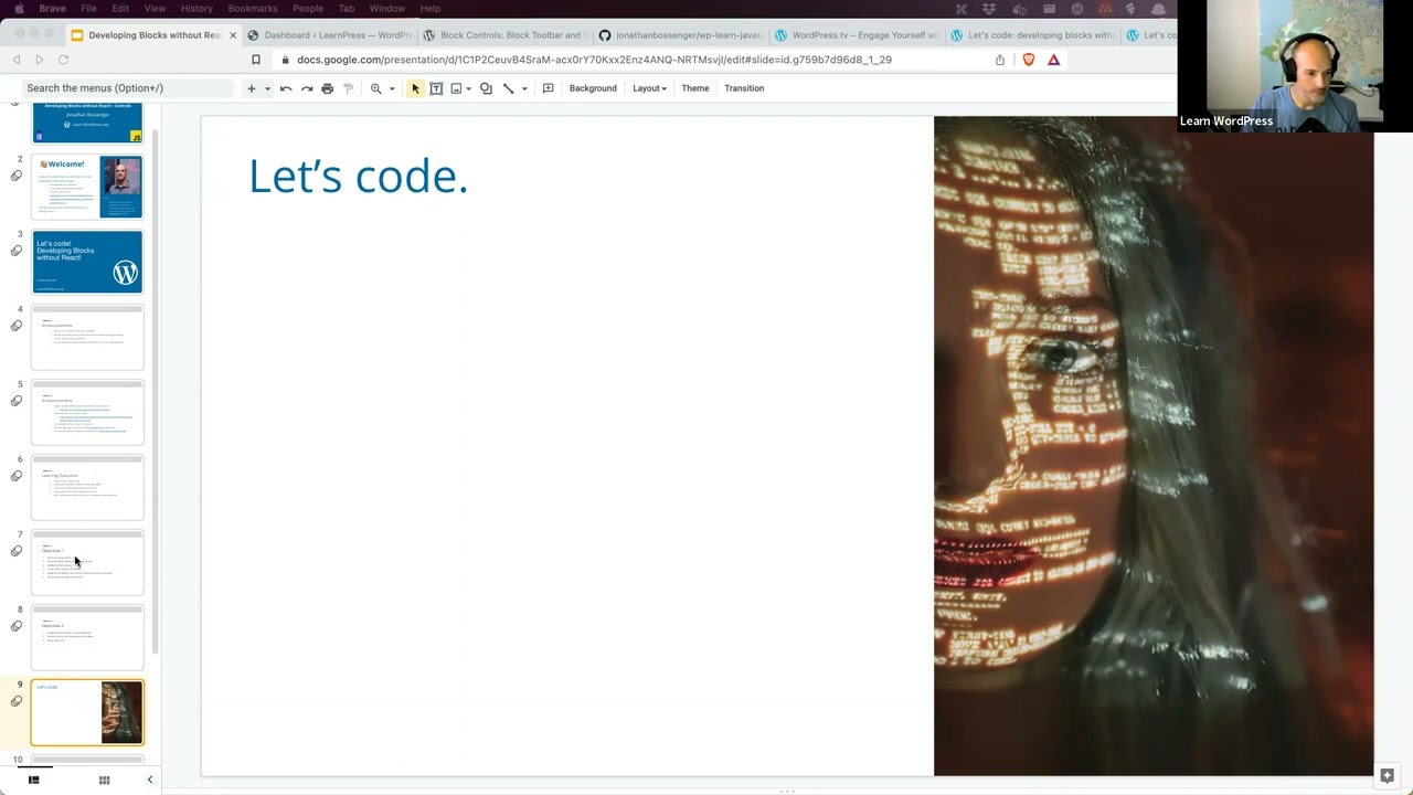 Let’s code: developing blocks without React! – Controls