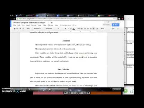 Science Fair Research Plan