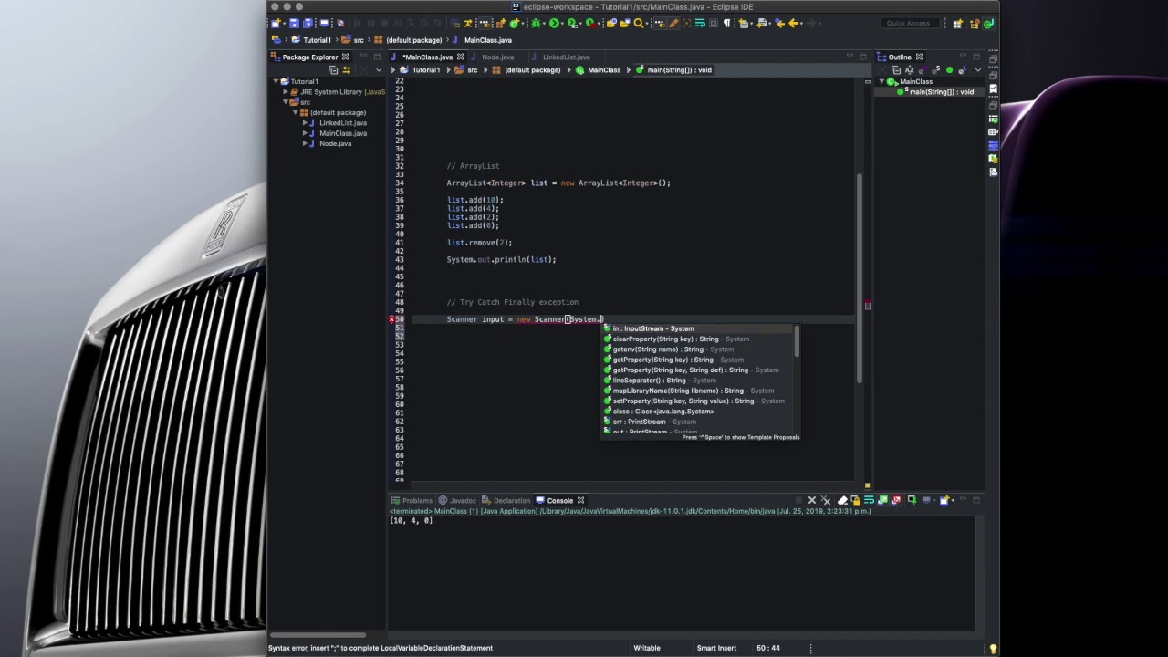 Full Java Tutorial - ArrayLists & Try Catch