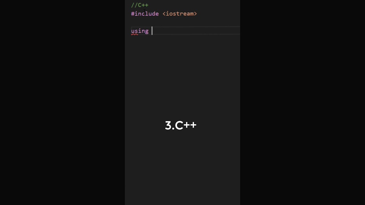 #python #c++ #ruby #java #javascript #programming