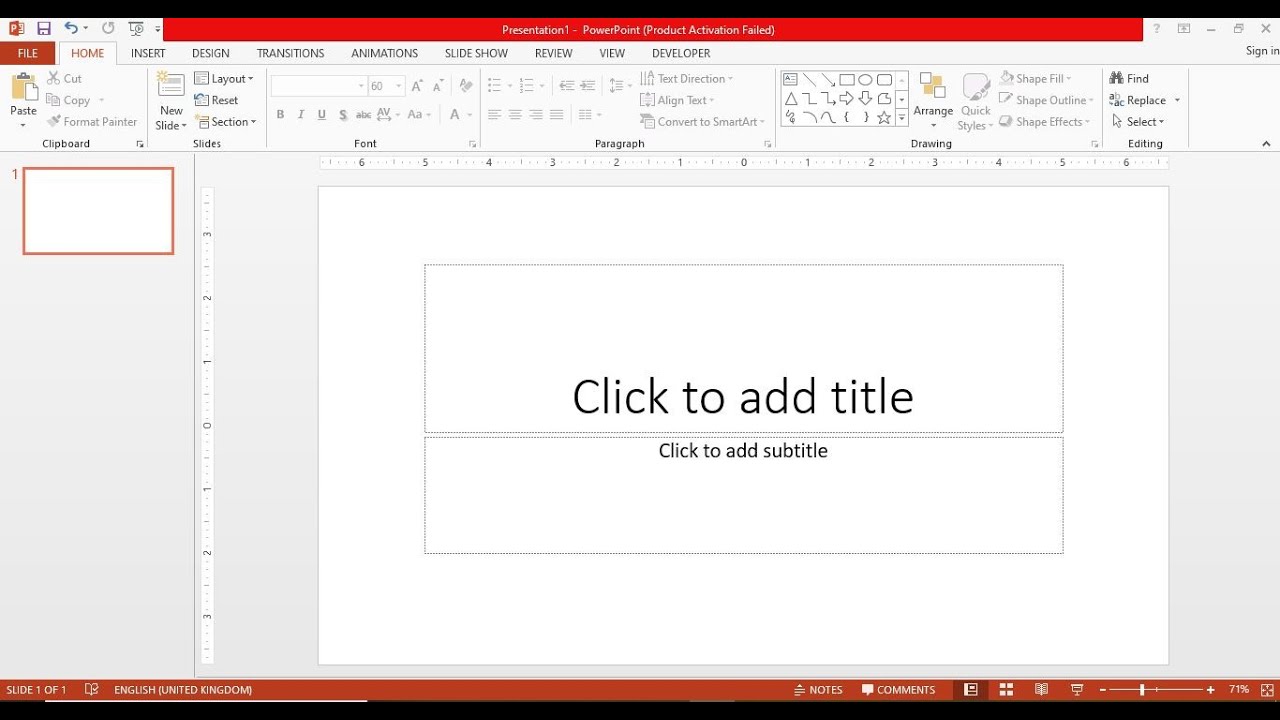 PowerPoint 2013 Interface tutorial.