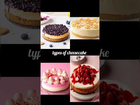 types of cheesecake watch till end #youtubeshorts #cake #shorts