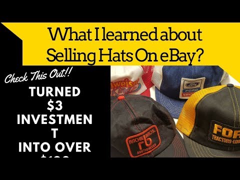 What I learned about selling hats on eBay this week