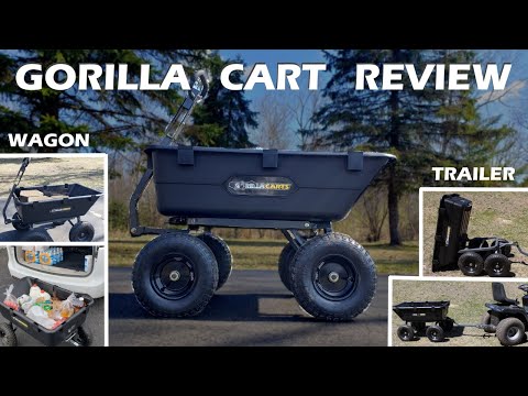 Gorilla Cart - Review 1,200lb Wagon/Wheelbarrow/Trailer - GOR866D Heavy-Duty Garden Dump