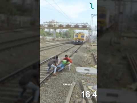 What if your leg stuck in Railway Track? 😱🛑 #shorts #viral #youtubeshorts