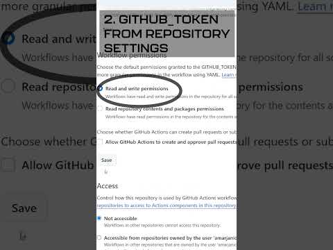 Granting Write Access to GitHub Actions