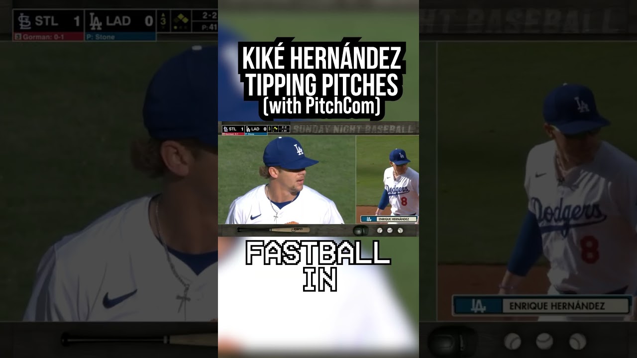Tipping Pitches?!  ESPN Broadcast picks up PitchCom calling Pitches! #mlb