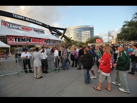 The Circle K Tempe Music Festival - Music Fans Arrive at Main Entrance