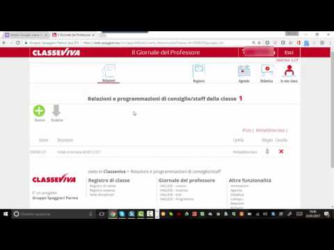 Inserire relazioni nel registro Spaggiari