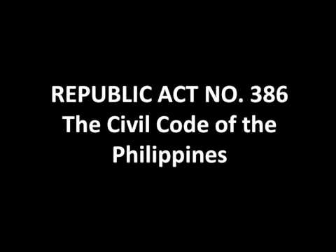 THE CIVIL CODE OF THE PHILIPPINES: Article 201- 300
