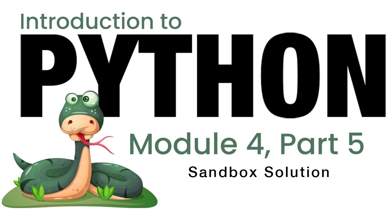 Python - Module 4 - M4 Sandbox Solution (Fall 2023)