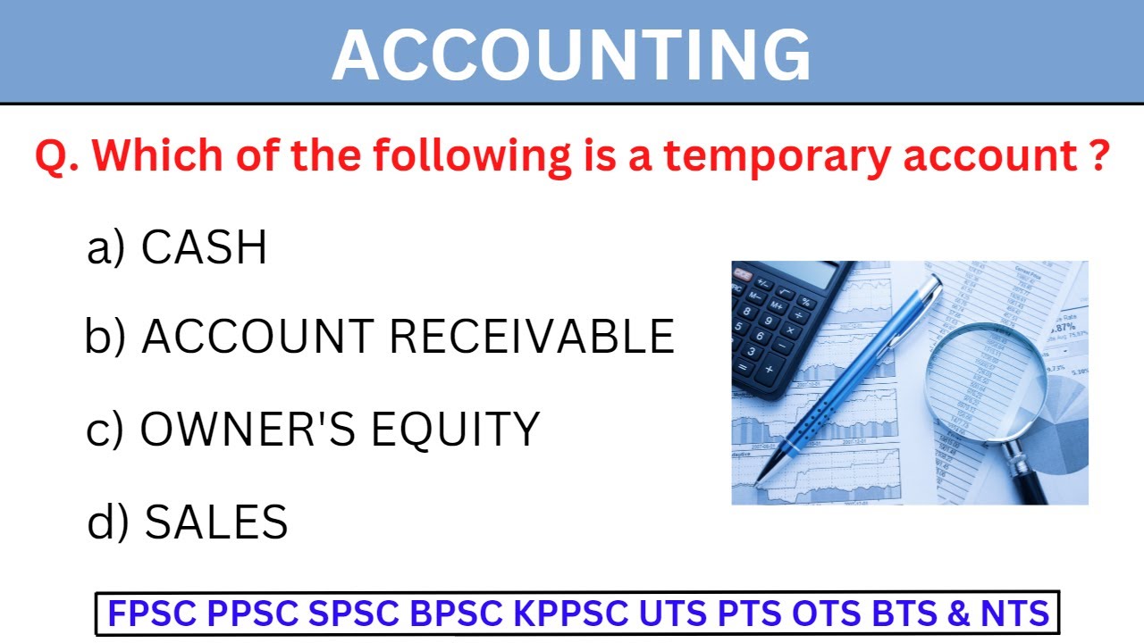 Most Repeated Mcqs of Accounting from Past papers | Latest Accounting MCQs for Test Preparation