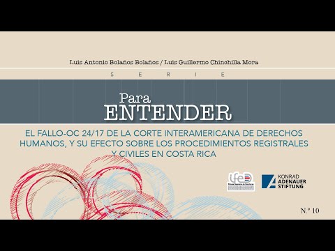 EL FALLO-OC 24/17 DE LA CORTE INTERAMERICANA DE DERECHOS HUMANOS.