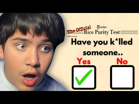 Wyydogg Takes The Rice Purity Test...