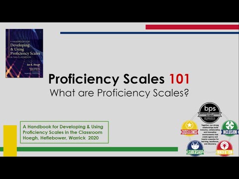 Proficiency Scales 101 What are Proficiency Scales 1