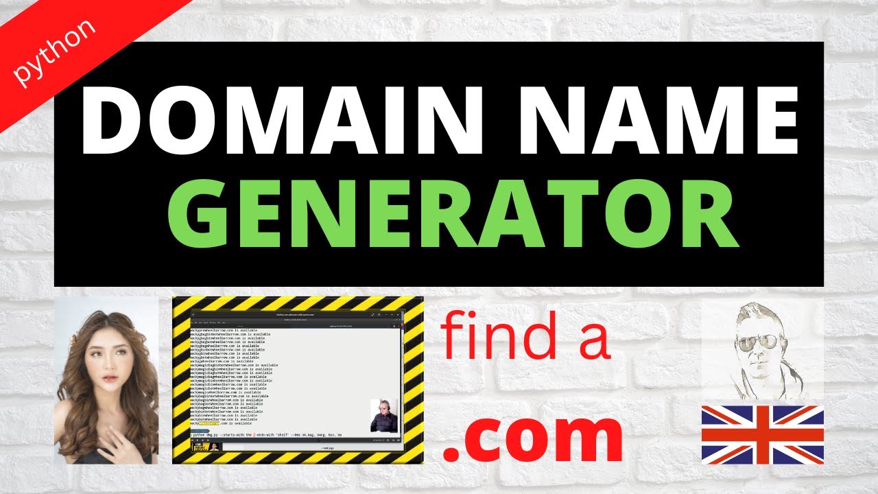 Domain Name Generator | Finding .com addresses with Python code